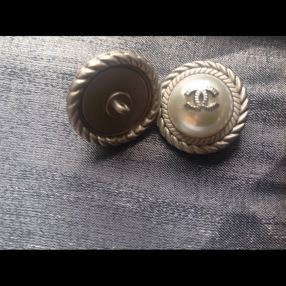 CHANEL | Jewelry | Chanel Faux Pearl Buttons | Poshmark